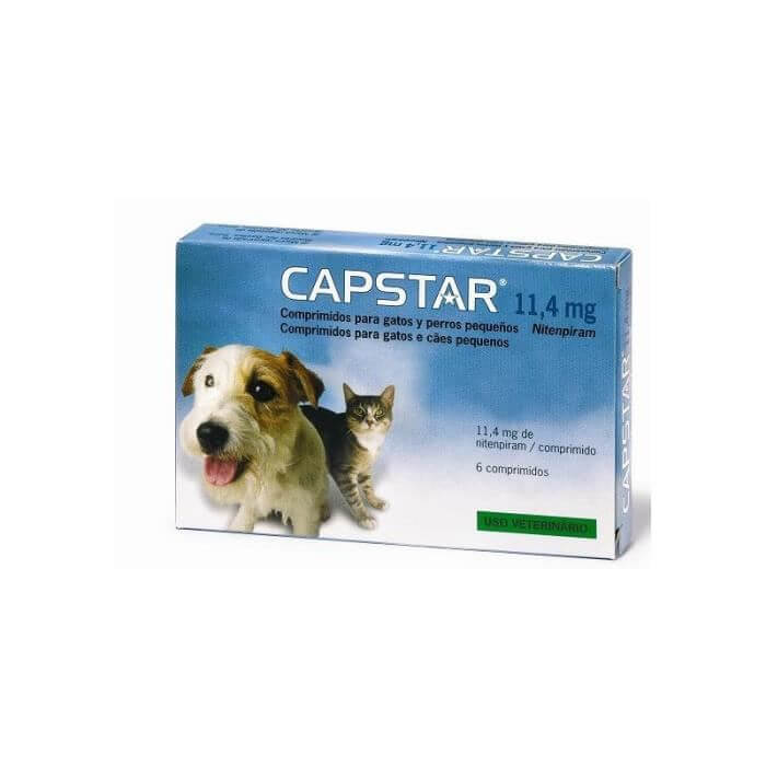 Capstar 11,4 mg traitement anti-puces chats 6 comprimés - Univers-veto